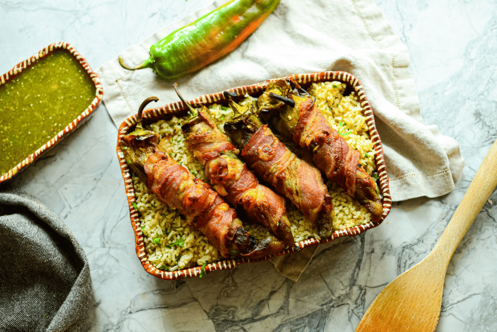 Hatch Green Chiles Rellenos - Growing Up Sarita